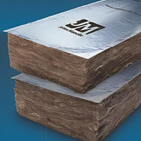 Shop Johns Manville R30 Foil Faced Fiberglass Batt – Insulation4US