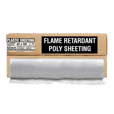20ft x 100ft x 6mm FR Poly Sheeting - (25 Rolls) – Insulation4US