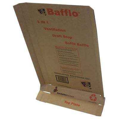 BAFFLO 3 in 1 Cardboard Ventilation Draft Stop Soffit Baffle - Shop Now